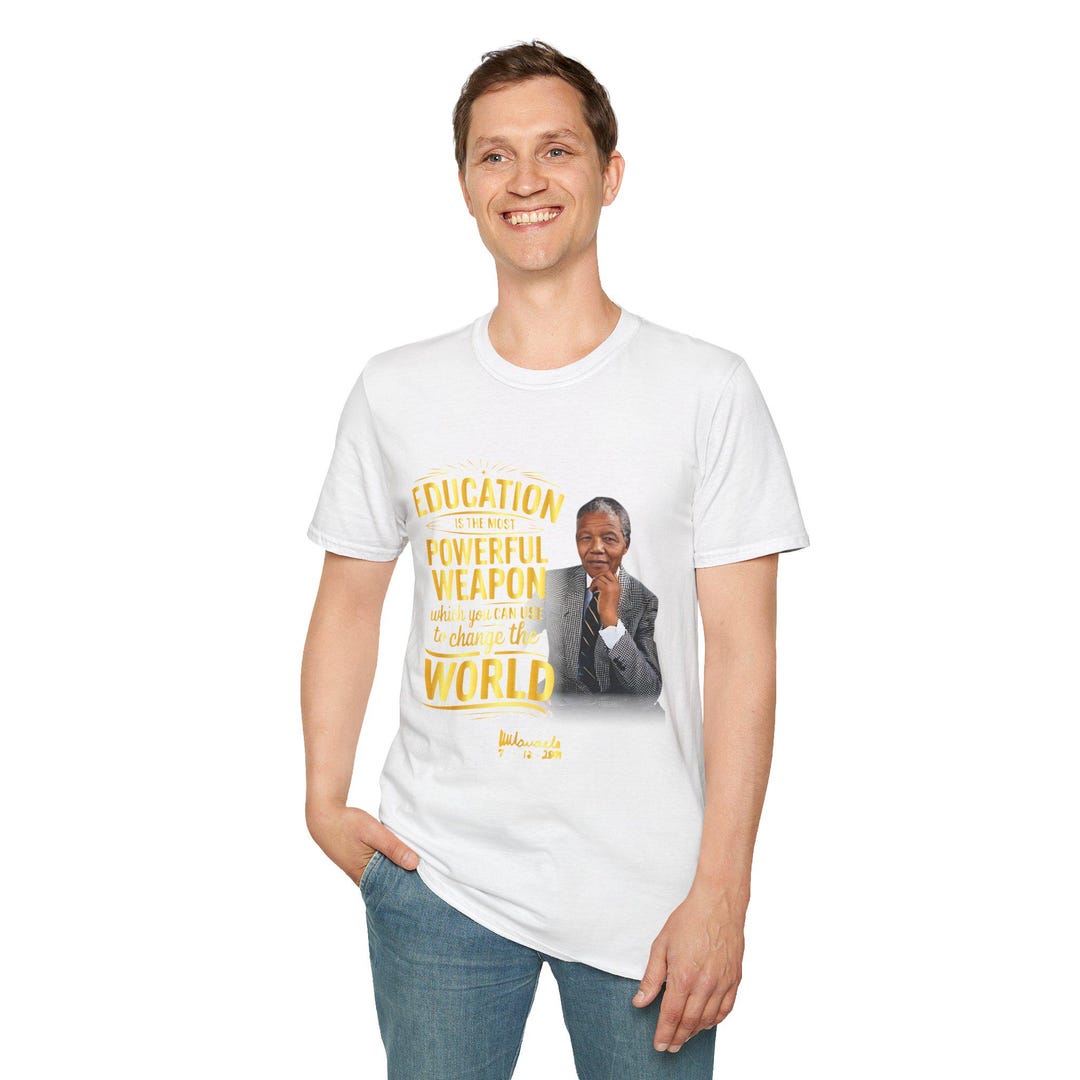 Nelson Mandela Signature T-shirt - Etsy