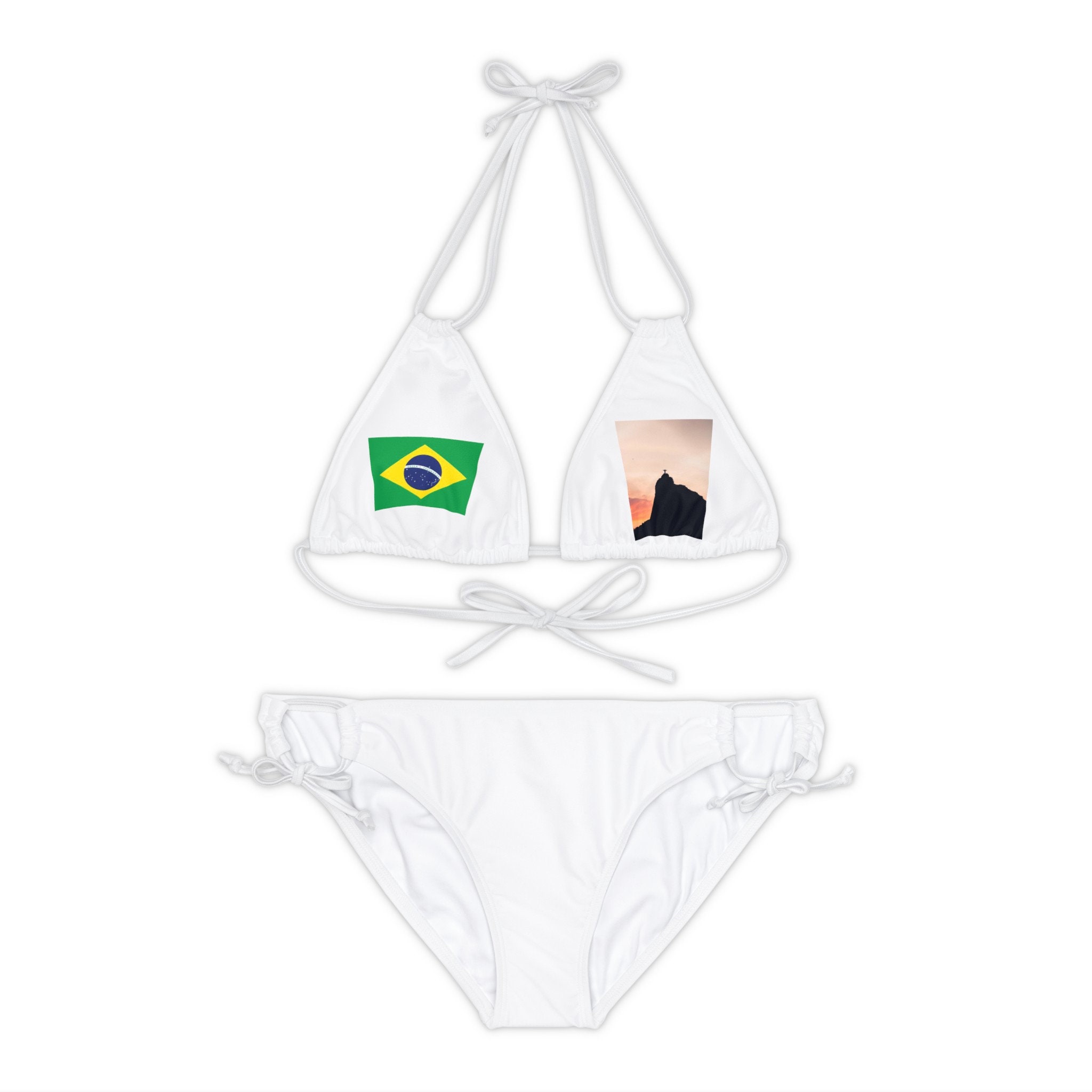 My Brazil Strappy Bikini Set AOP - Etsy