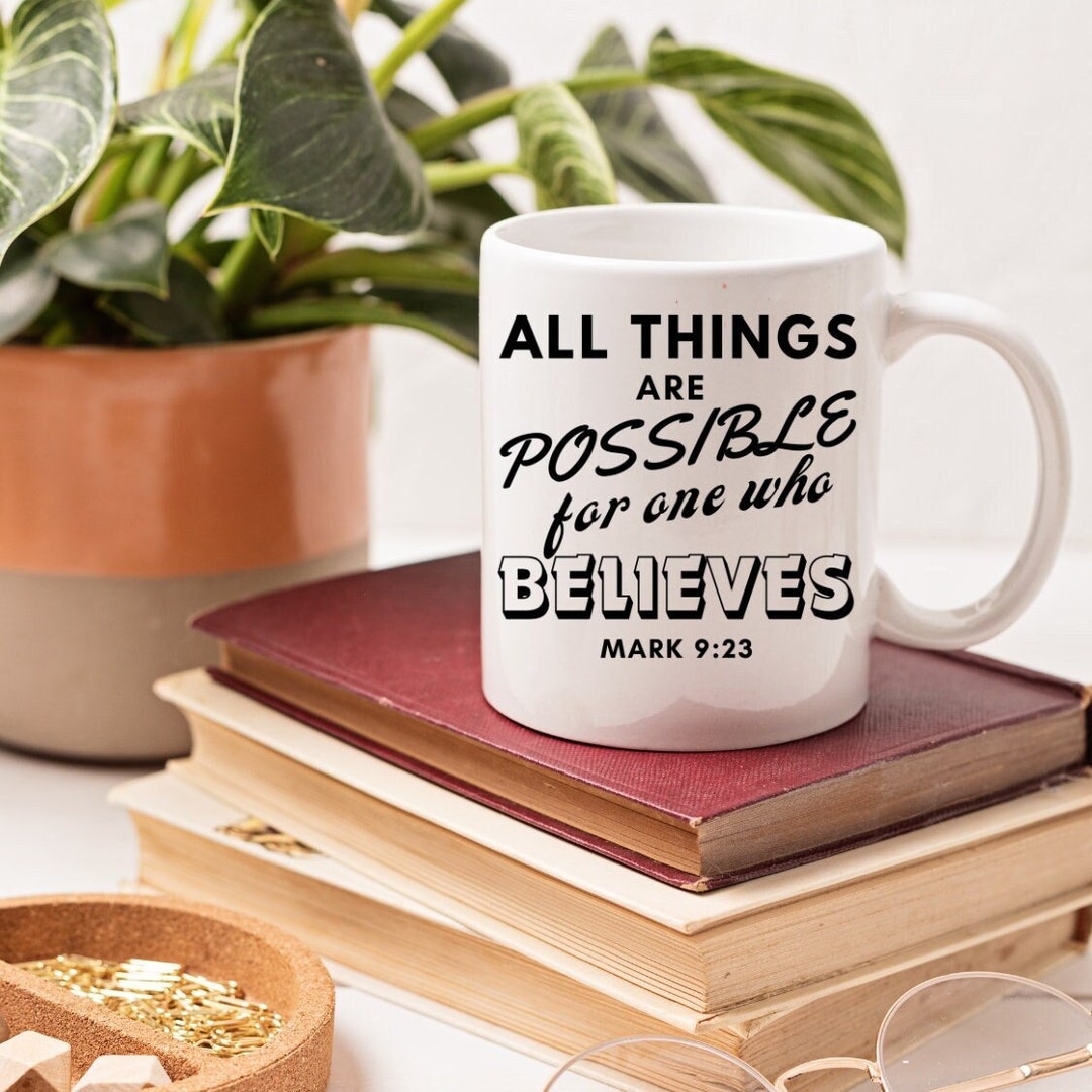 Mugs Bible Verse Cute Mugs Coffee Ceramic Mug Cute Mugs Design Mugs ...