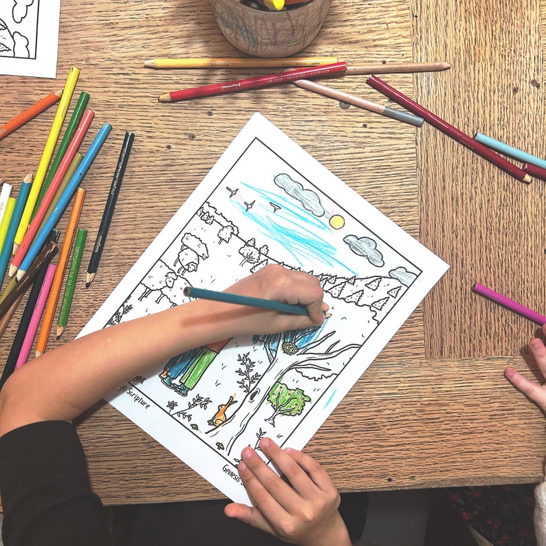 Genesis 33 Jacob and Esau Meet Story Bible Coloring Page PDF for Bible ...