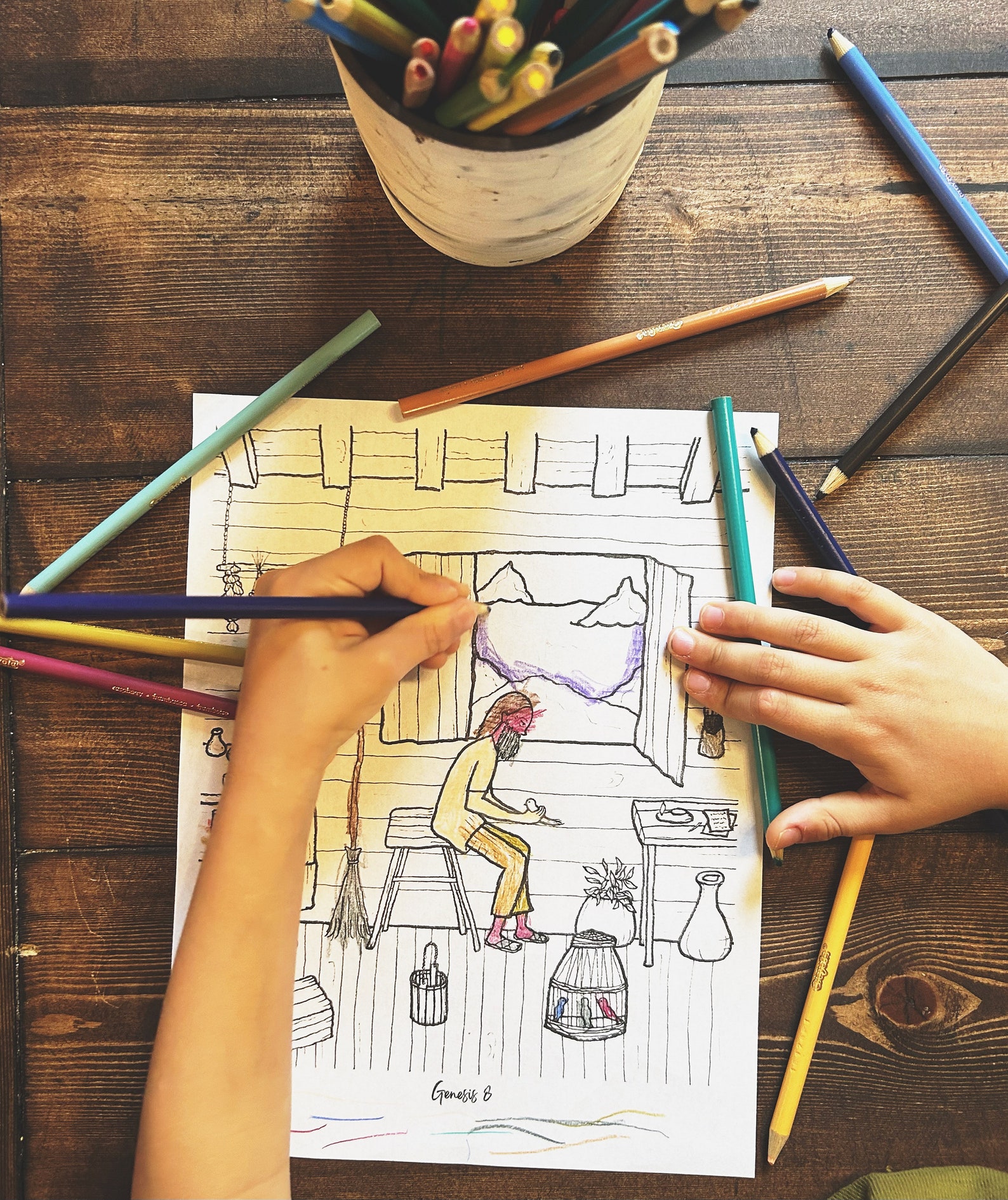 Genesis 7, 8 and 9 Bible Story Coloring Pages PDF: Noah's Ark, Noah ...