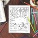Genesis 16 Hagar at the Spring Bible Coloring Page Printable for Kid's ...