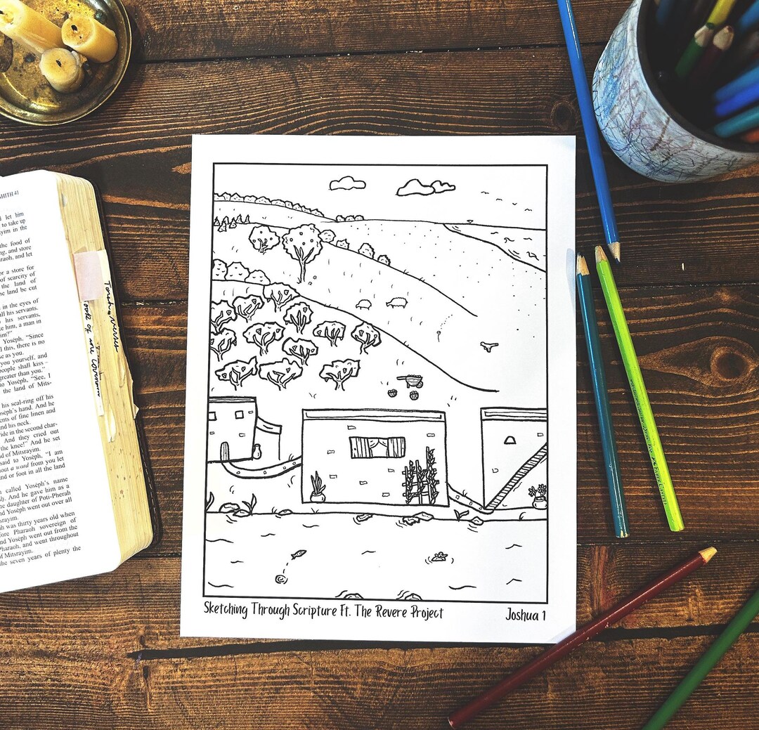 1 Peter 4 the Promised Land Children's Story Bible Coloring Page PDF ...