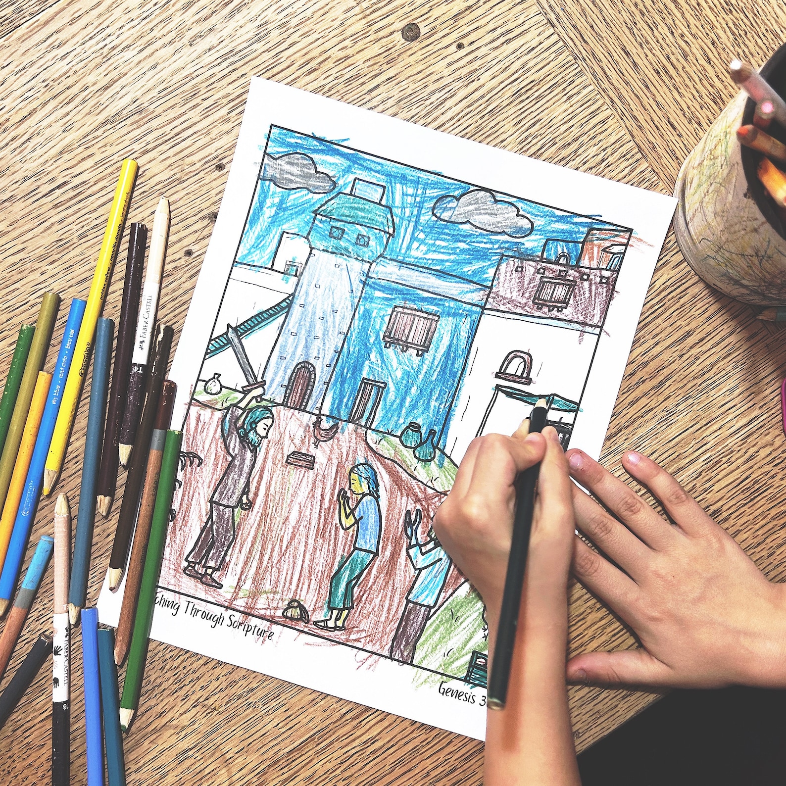 Genesis 34 Jacob's Sons Avenge Dinah Story Bible Coloring Page PDF for ...