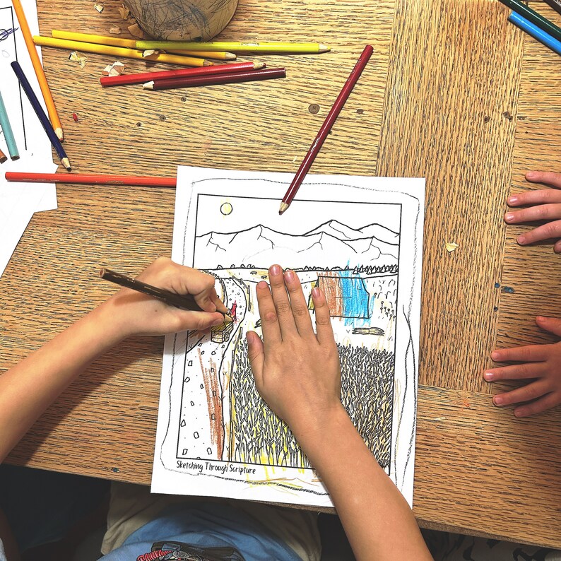 Genesis 26 God Blesses Isaac's Crops Story Bible Coloring Page PDF for ...