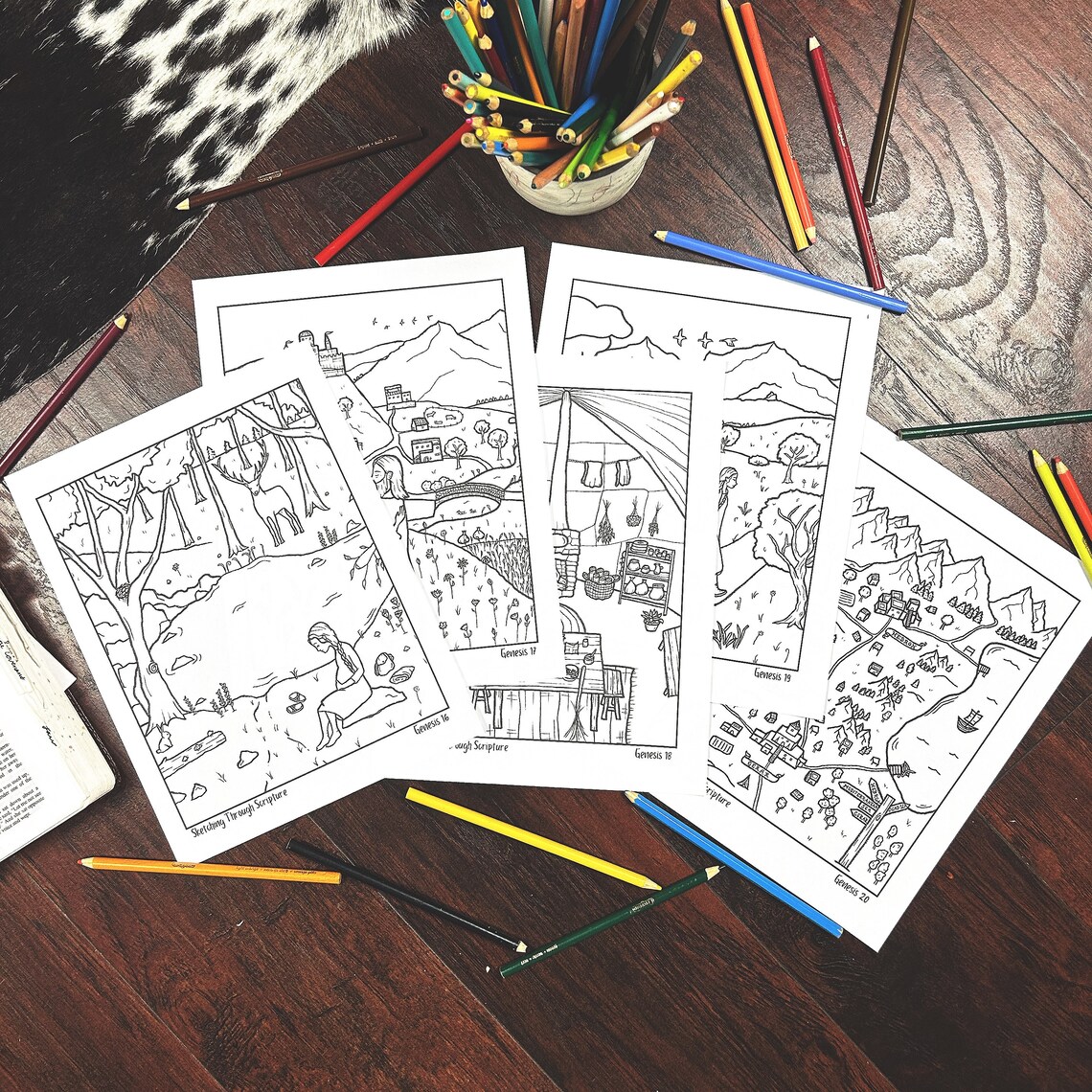 Genesis 11-20 Kids Bible Coloring Pages Printable: Tower of Babel ...