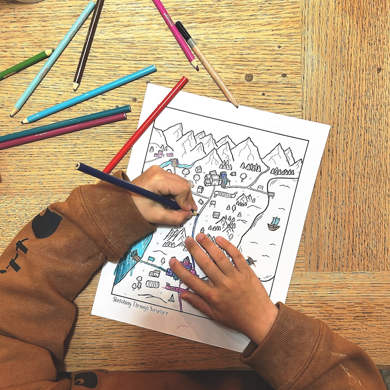 Genesis 11-20 Kids Bible Coloring Pages Printable: Tower of Babel ...