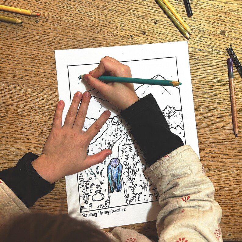 Genesis 23 Abraham Loses Sarah Story Bible Coloring Page Printable for ...