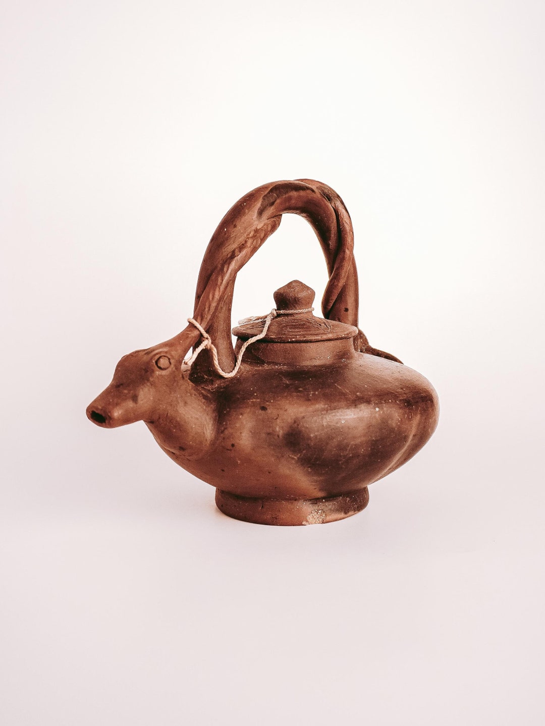 Vintage Handmade Brutalist Serpent Snake Decorative Teapot | South East ...