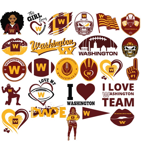 Washington Commanders Svg Files - Etsy