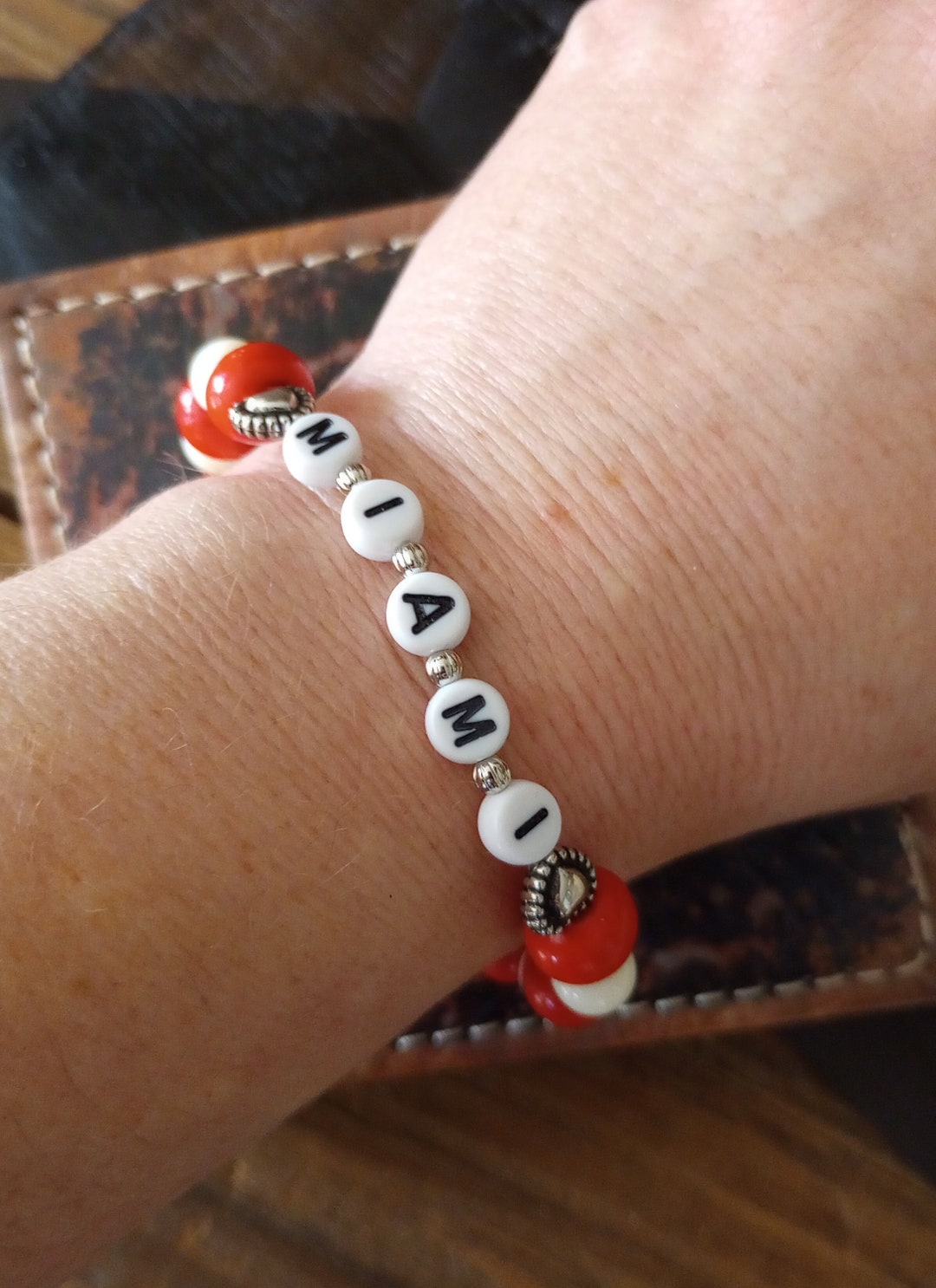 Miami of Ohio University Redhawks Bracelet Love and Honor - Etsy
