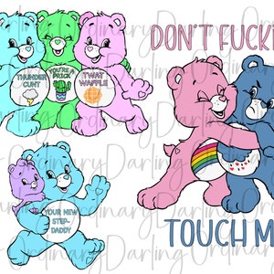 Swear Bears Vol. 2 - 300 Dpi PNG & SVG Fully Customizable Fan Art - Etsy