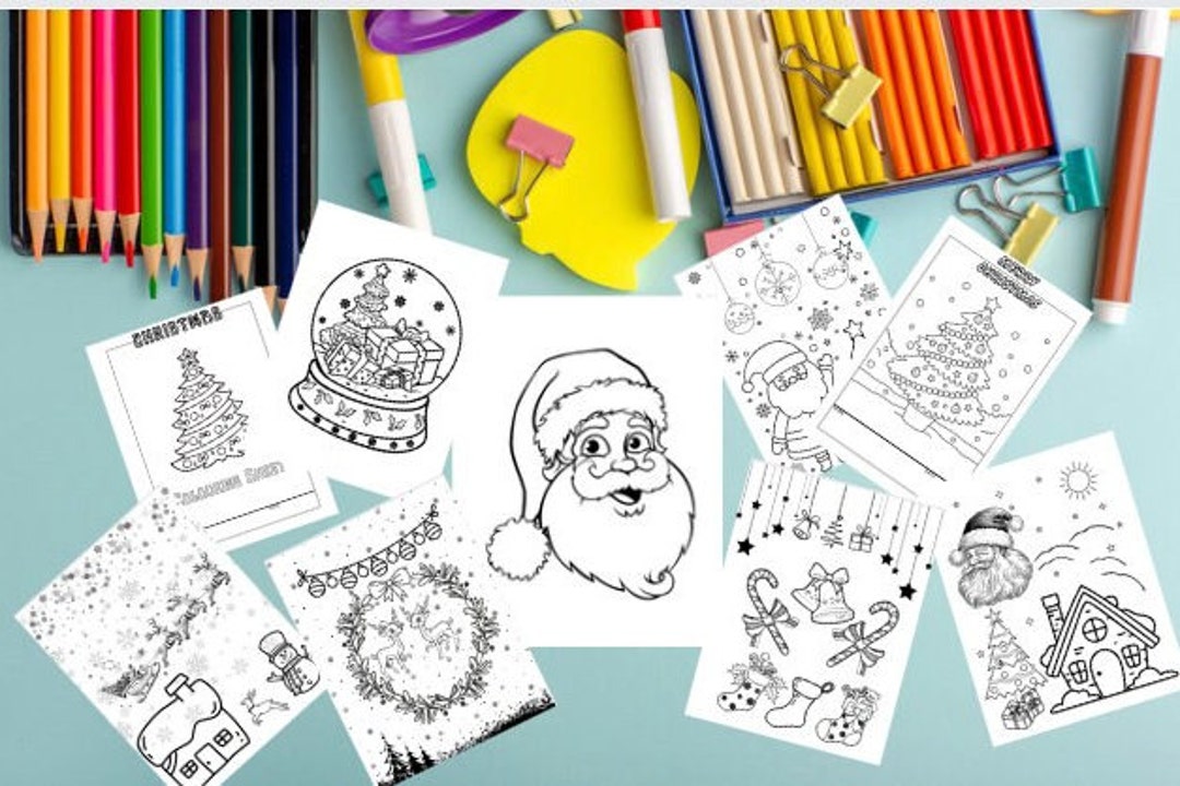 CHRISTMAS COLORING ART - Etsy