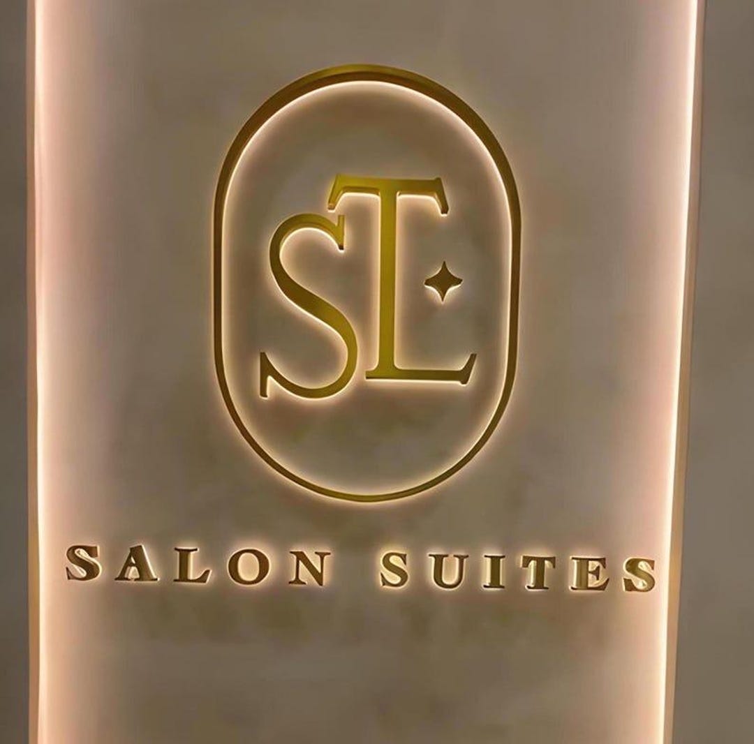 Custom Business Sign, Reception Logo Sign, Laser Cut Sign, Salon Sign ...