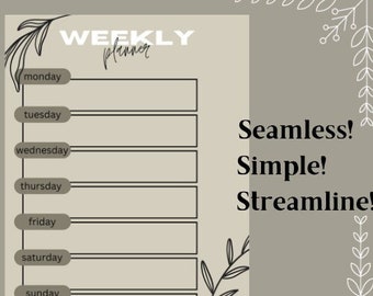 It Girl Digital Weekly Planner - Etsy