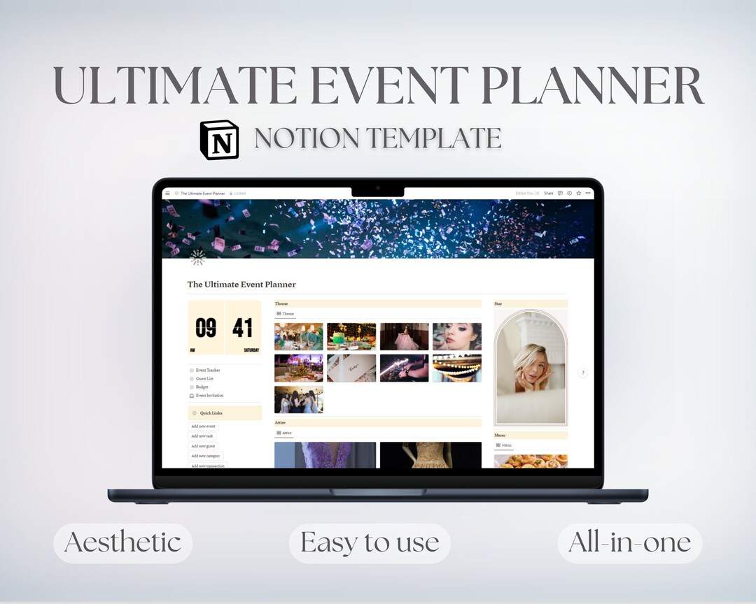 Ultimate Notion Event Planner With Gantt Chart Notion Event - Etsy