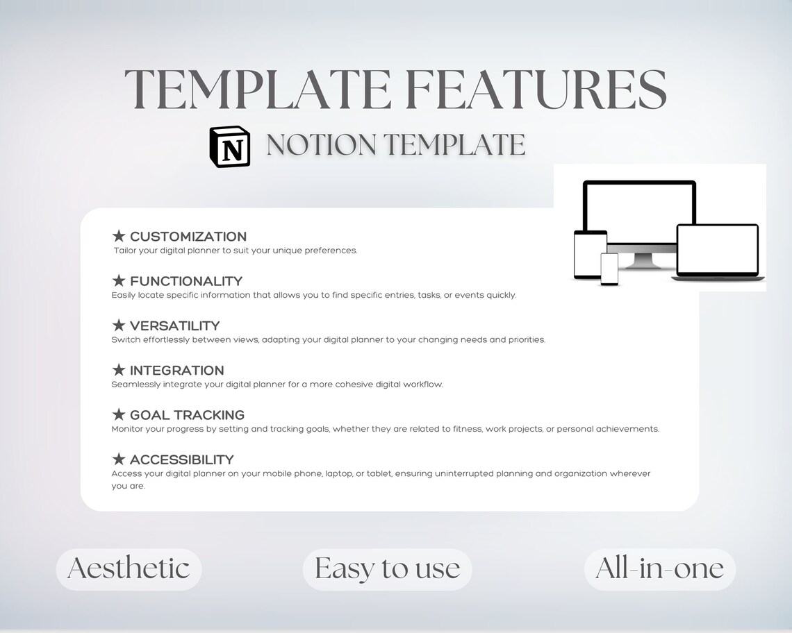 Ultimate Notion Project Management Planner With Gantt Chart | Notion Project Planner | Aesthetic ...