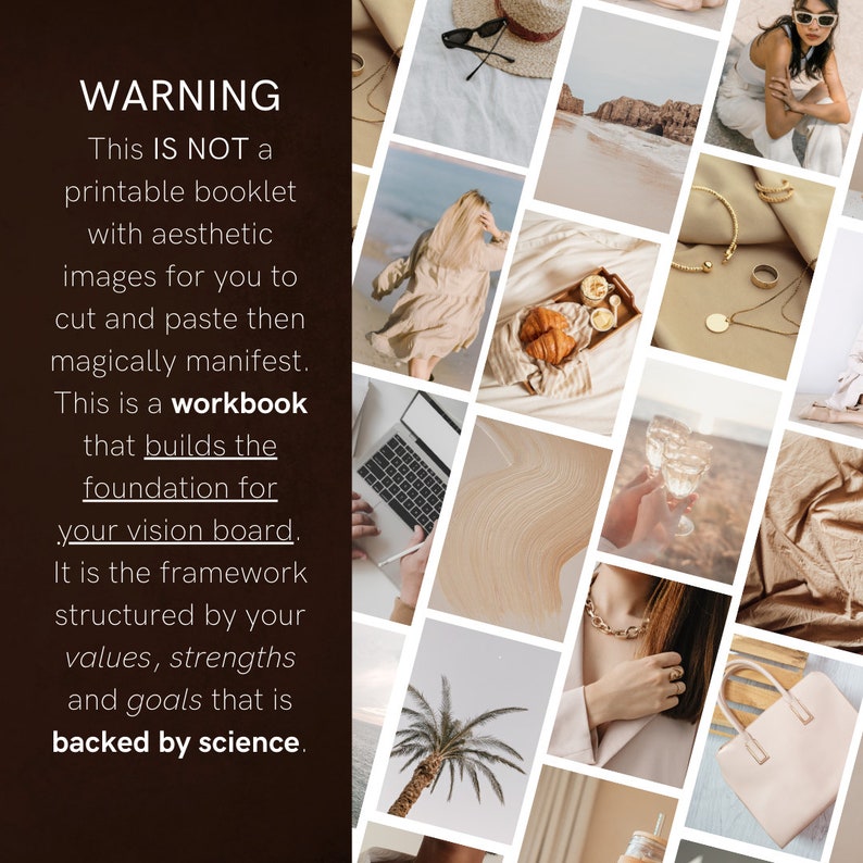 Printable Workbook 2024 Vision Board Vision Board Kit Goals Template ...