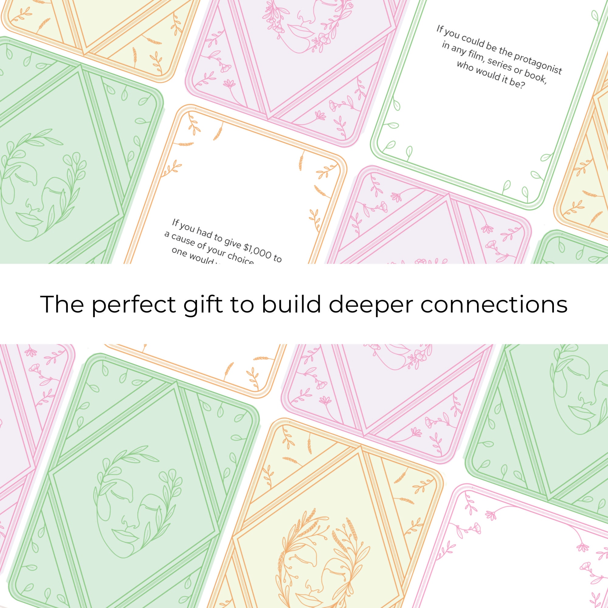 Connection Cards Game Card Deck Conversation Card Game Icebreaker Get ...