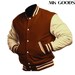 Brown Cream | Varsity Jacket | Bomber Jacket | Baseball Jacket ...
