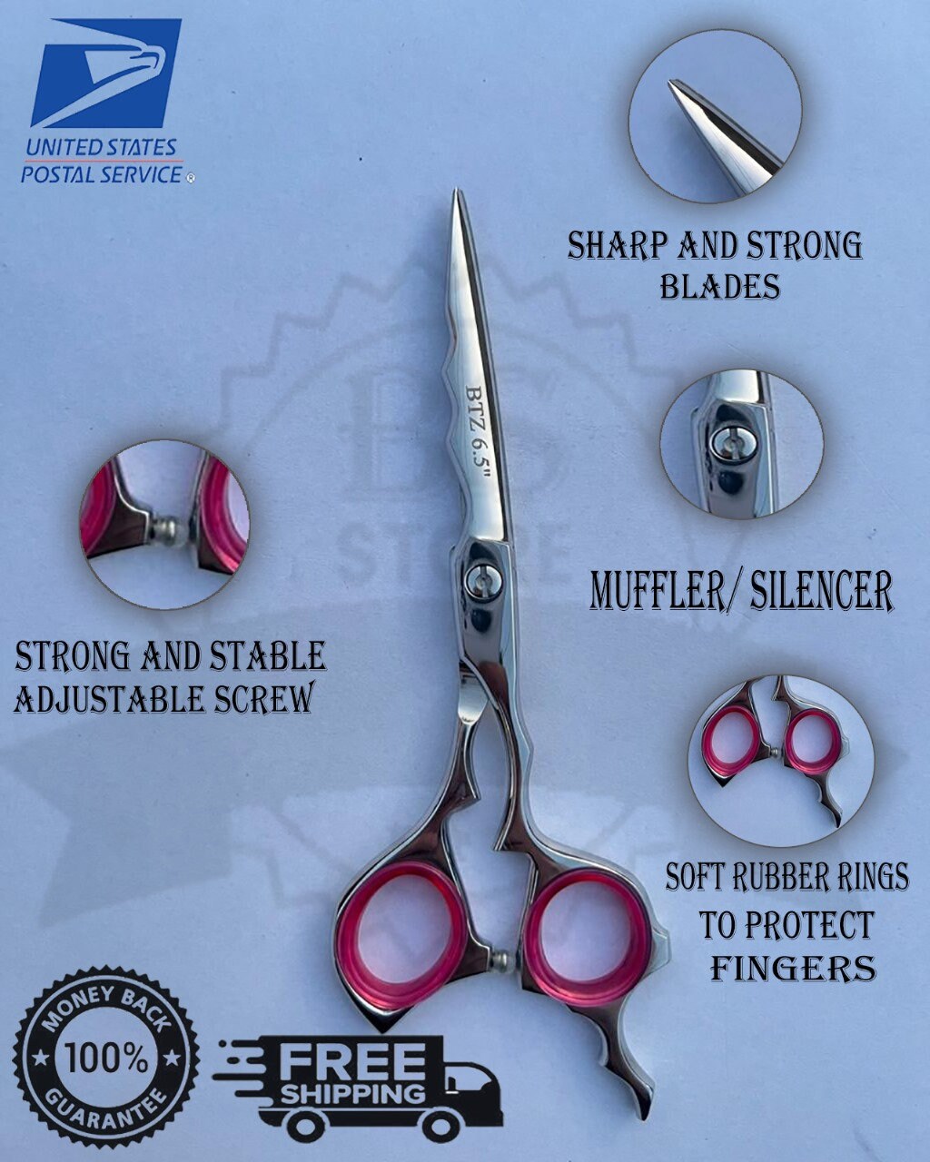 Professional Fancy Antique Hair Barber Scissor Shears Hairdressing ...