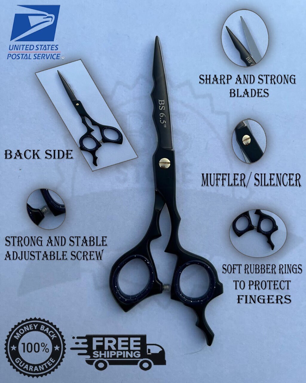 Professional Fancy Antique Hair Barber Scissor Shears Hairdressing ...