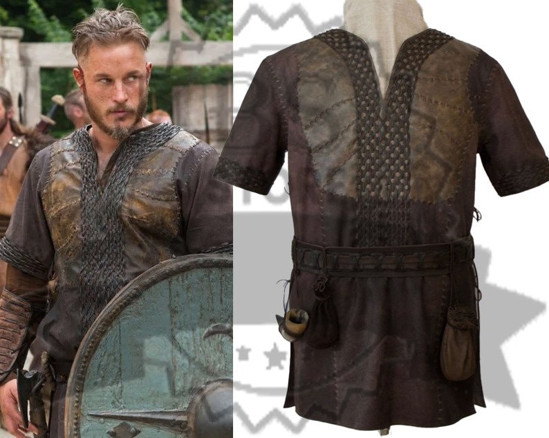 Ragnar Lothbrok Leather Vest: Vikings Cosplay, Handstitched - Etsy UK