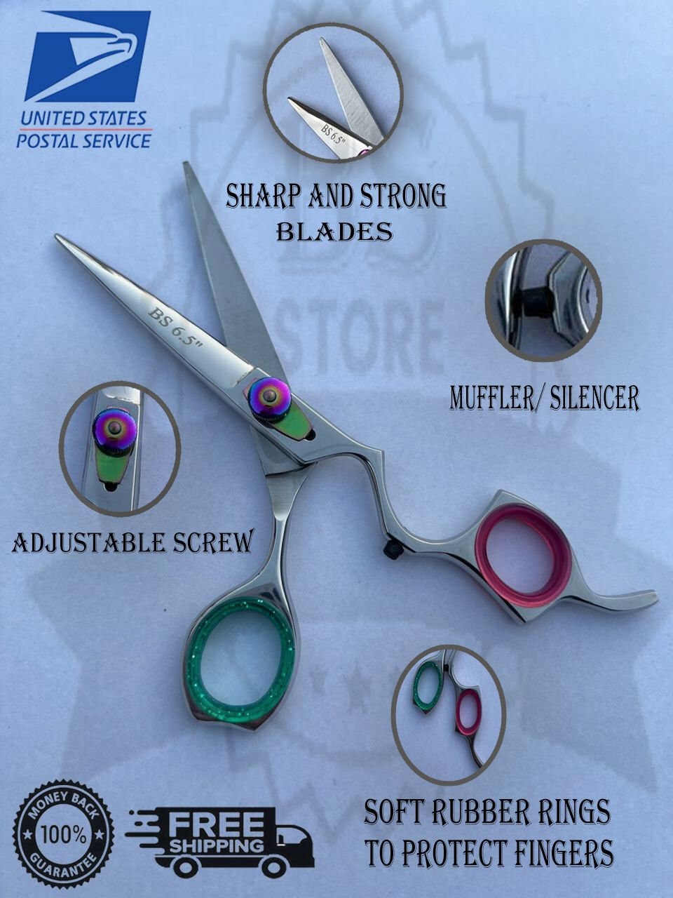 Antique Point Style New Hair Barber Scissor Shears Hairdressing Scissor ...