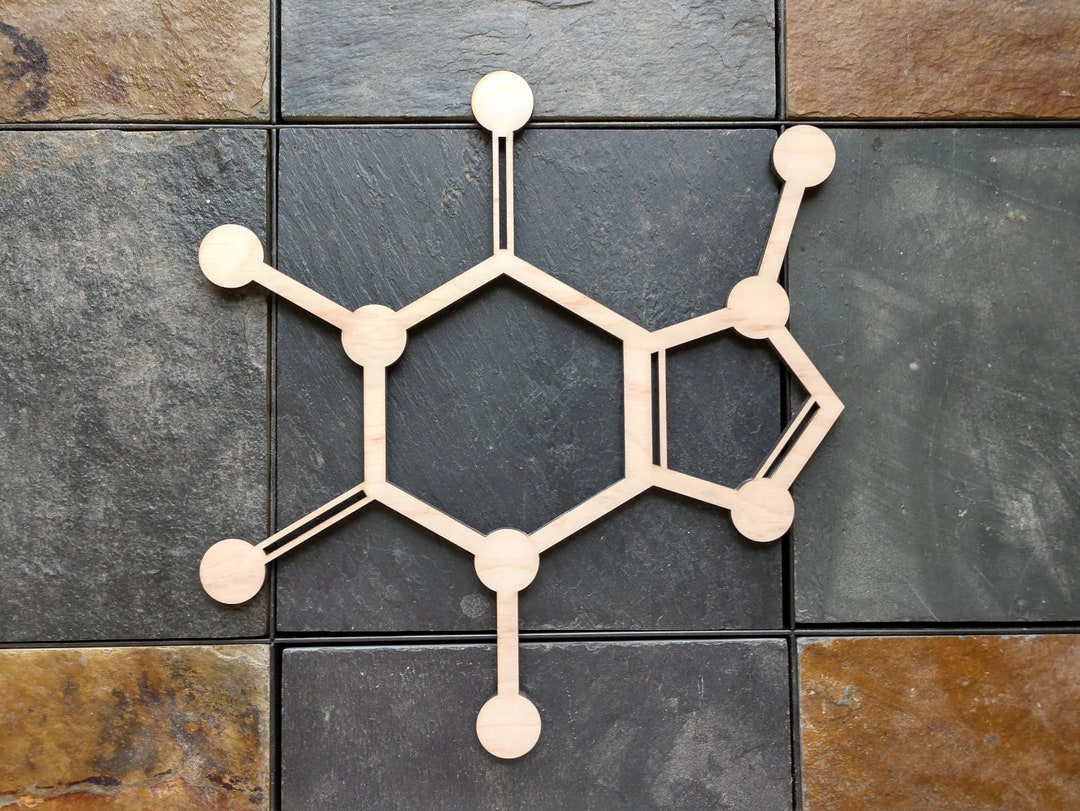 Wall Decor Caffeine Molecule Coffee Wall Decor Cafe Art Minimalist ...