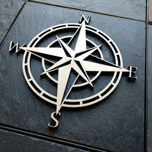 Compass Rose, Wall Decor, Wall Art, Boat Art, Nautical Art, Compass - Etsy