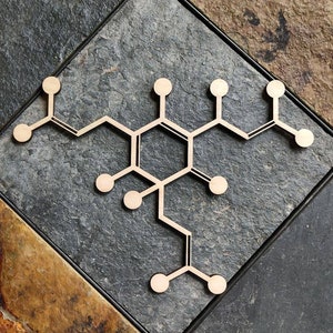 Wall Decor Beer Molecules Alcohol Molecules Chemical Wall Decor Science ...