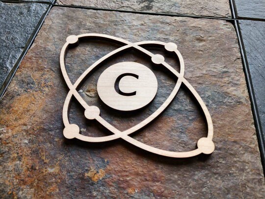 Carbon Atom, Wall Decor, Science Wall Decor - Etsy