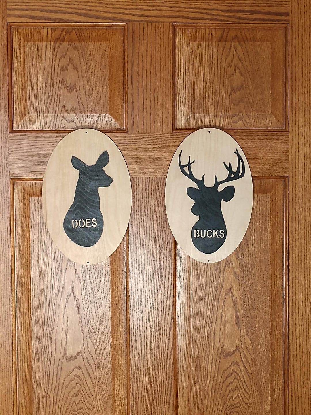 Restroom Signs, Buck and Doe Door Signs for Restaurants and Bars - Etsy