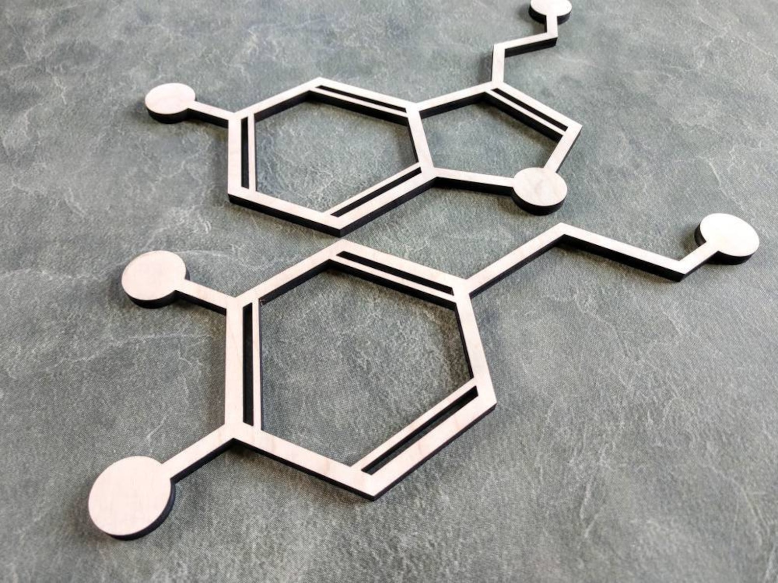 Dopamine & Serotonin Molecules, Happy Chemical Wall Decor, Psychology ...
