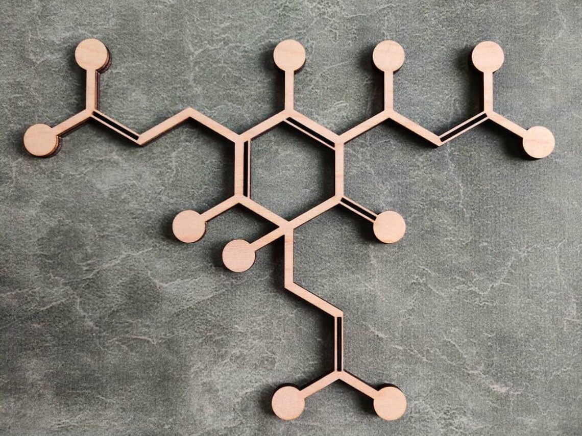 Wall Decor Beer Molecules Alcohol Molecules Chemical Wall Decor Science ...