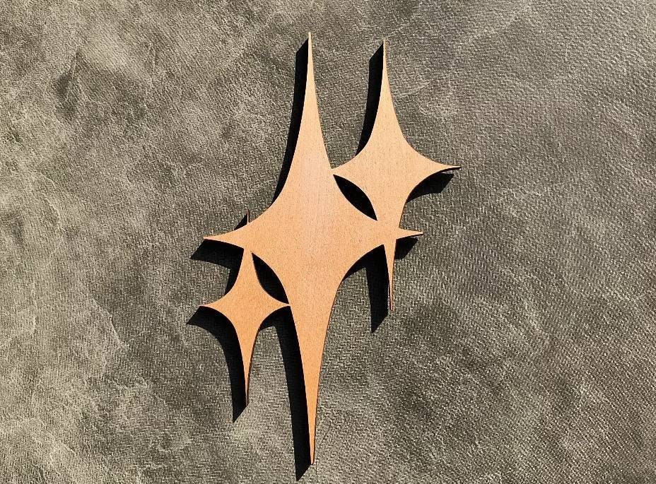 Mid Century 3 Star Cluster, Mid Century Modern Star, Mid-century Modern ...