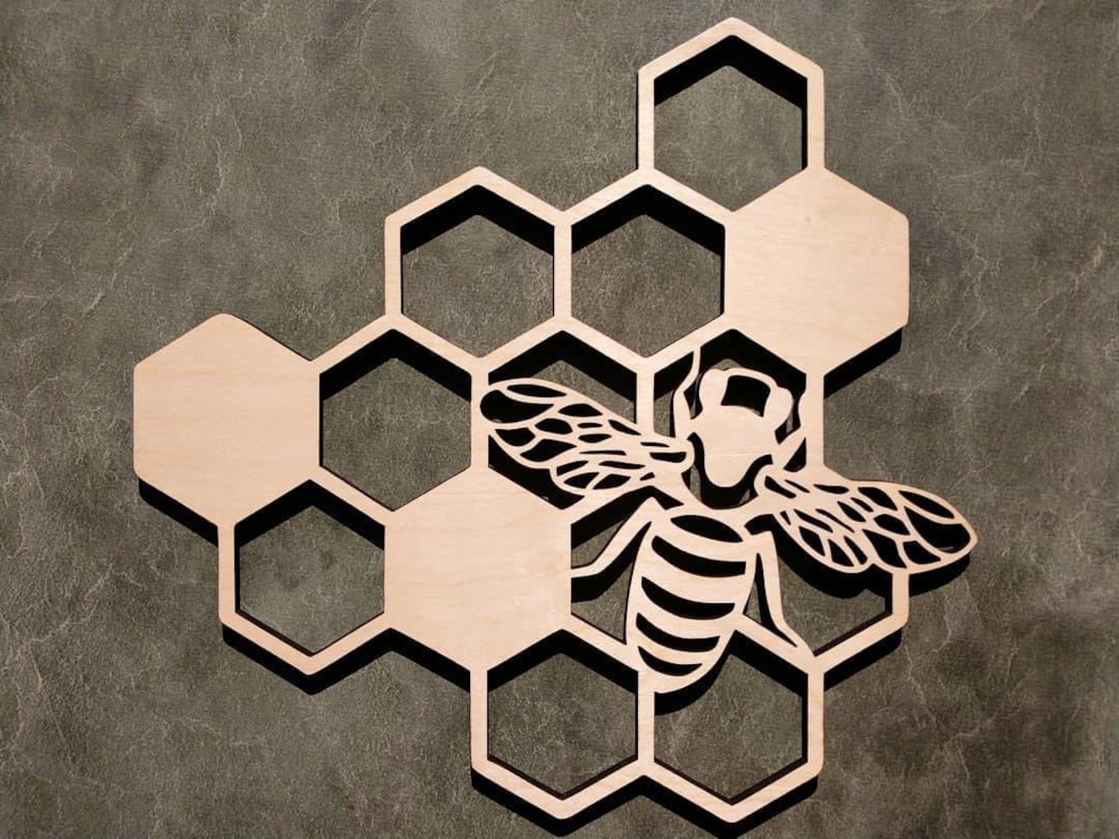 Bee Wall Décor, Honey Bee Wall Art, Honeycomb Wall Hanging, Save the ...