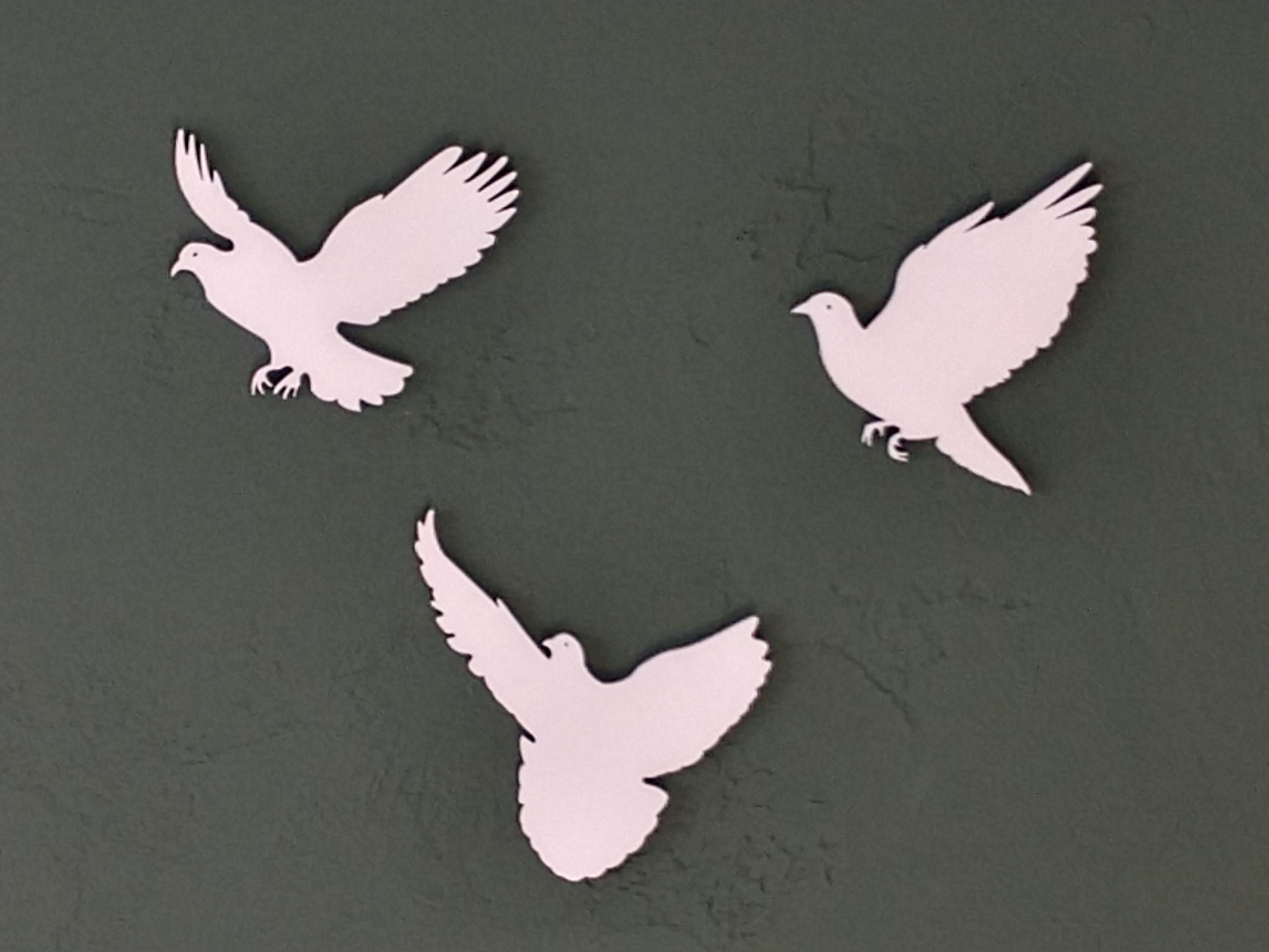 Dove Set Wall Décor, Dove Wall Art, Dove Wall Hanging, Save the Bees ...