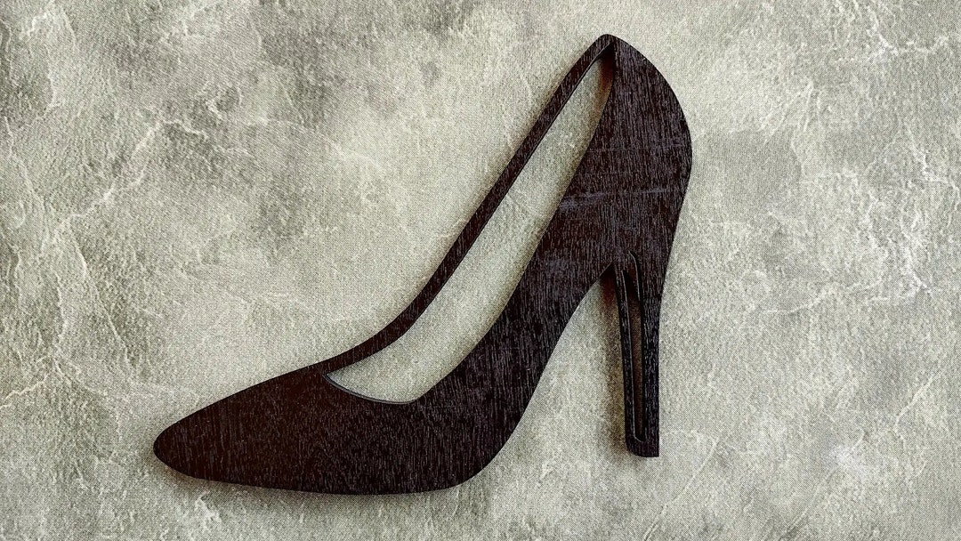 Laser Cut Women’s Shoe Wall Art High Heel Décor for Fashion Lovers Chic ...