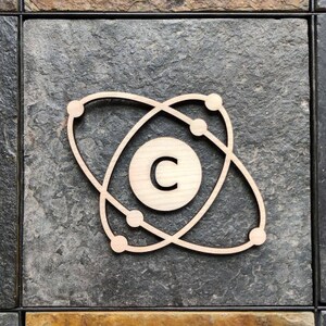 Carbon Atom, Wall Decor, Science Wall Decor - Etsy