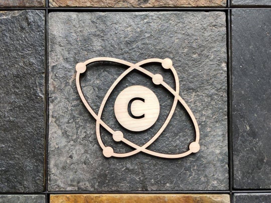 Carbon Atom, Wall Decor, Science Wall Decor - Etsy