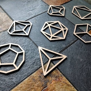 Dice Set Wall Decor, Table Top RPG Wall Art, Full Dice Set Wall Art ...