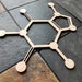 Wall Decor Caffeine Molecule Coffee Wall Decor Cafe Art Minimalist ...