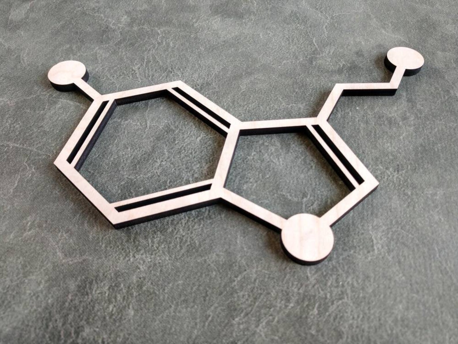 Serotonin Wall Decor, Contemporary Molecule Art, Happy Chemical Wall ...