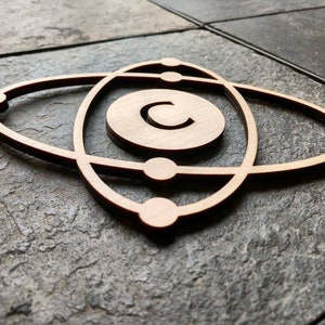 Carbon Atom, Wall Decor, Science Wall Decor - Etsy