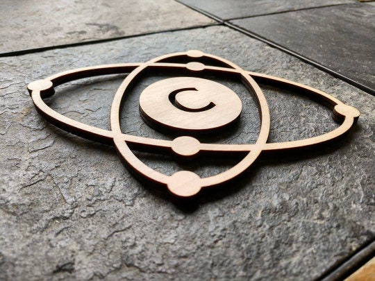 Carbon Atom, Wall Decor, Science Wall Decor - Etsy