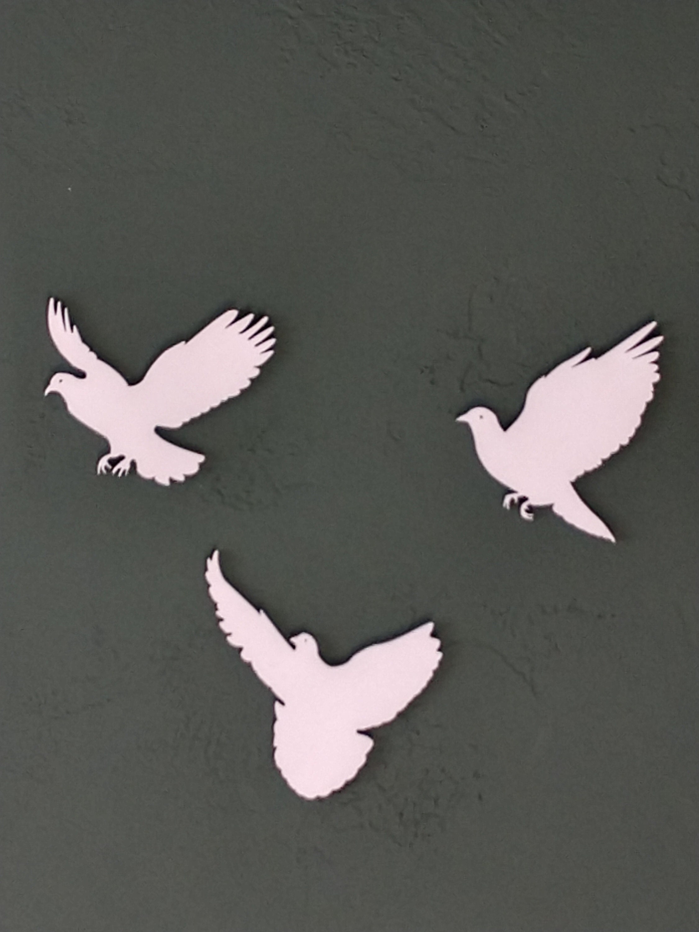Dove Set Wall Décor, Dove Wall Art, Dove Wall Hanging, Save the Bees ...