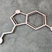 Serotonin Wall Decor, Contemporary Molecule Art, Happy Chemical Wall ...