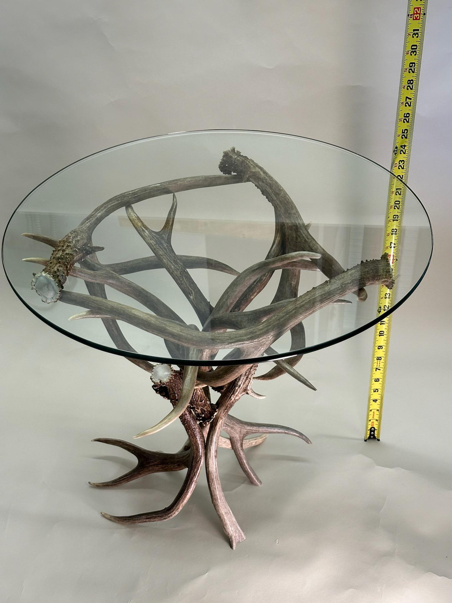 Mule Deer Antler End Table - Etsy