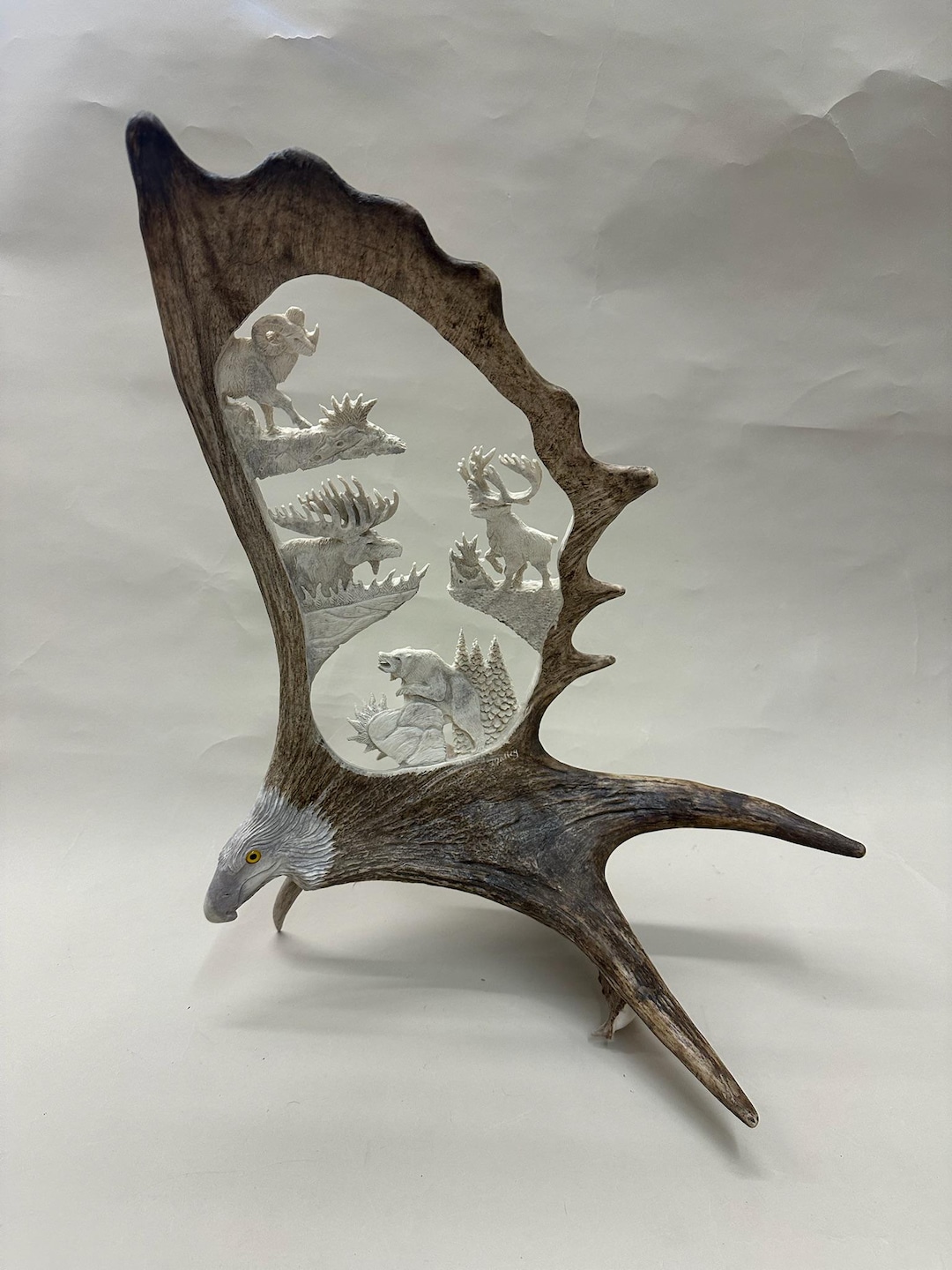 Alaska Big Four- Ram, Moose, Bear, Caribou or Mountain Goat (hand ...